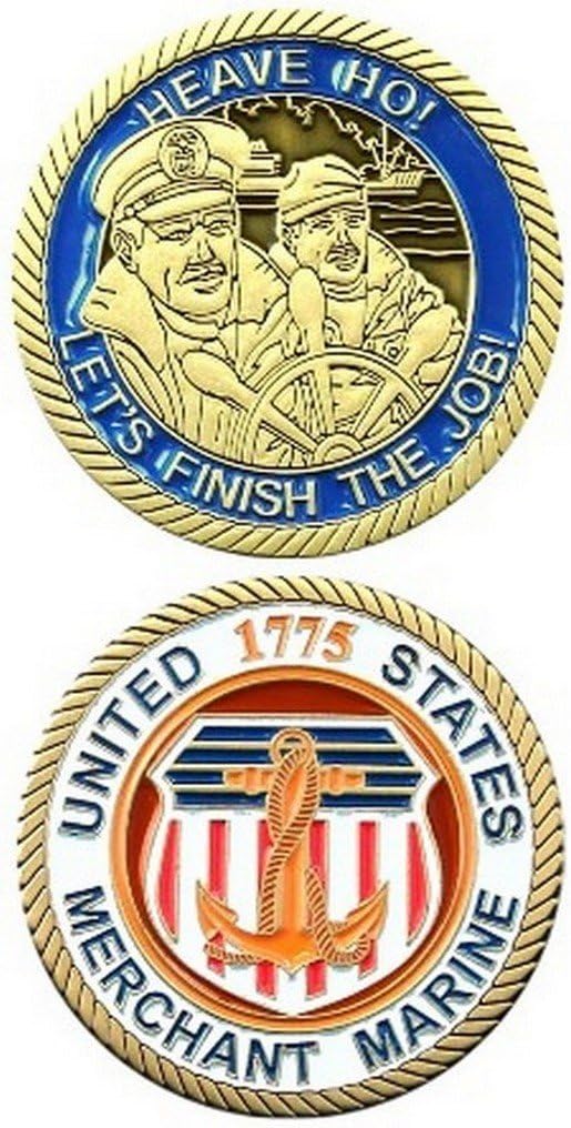 Amazon.com: Eagle Crest Challenge Coin-United States Merchant Marine