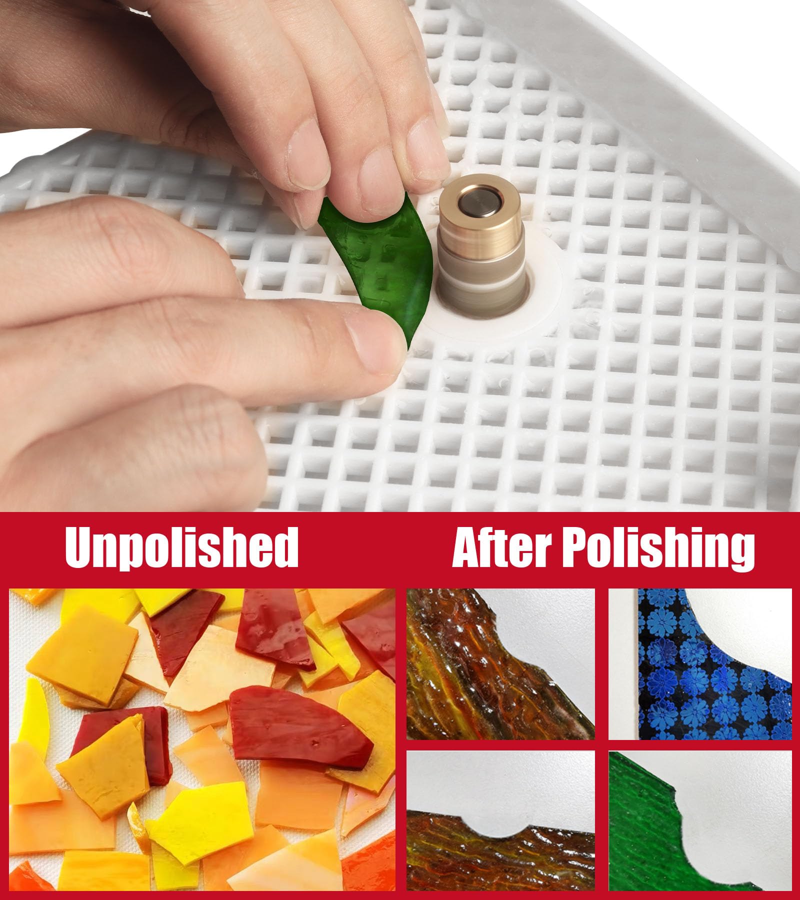 Podoy Stained Grinders Glass, Mini Power Industrial Glass Ceramics ...