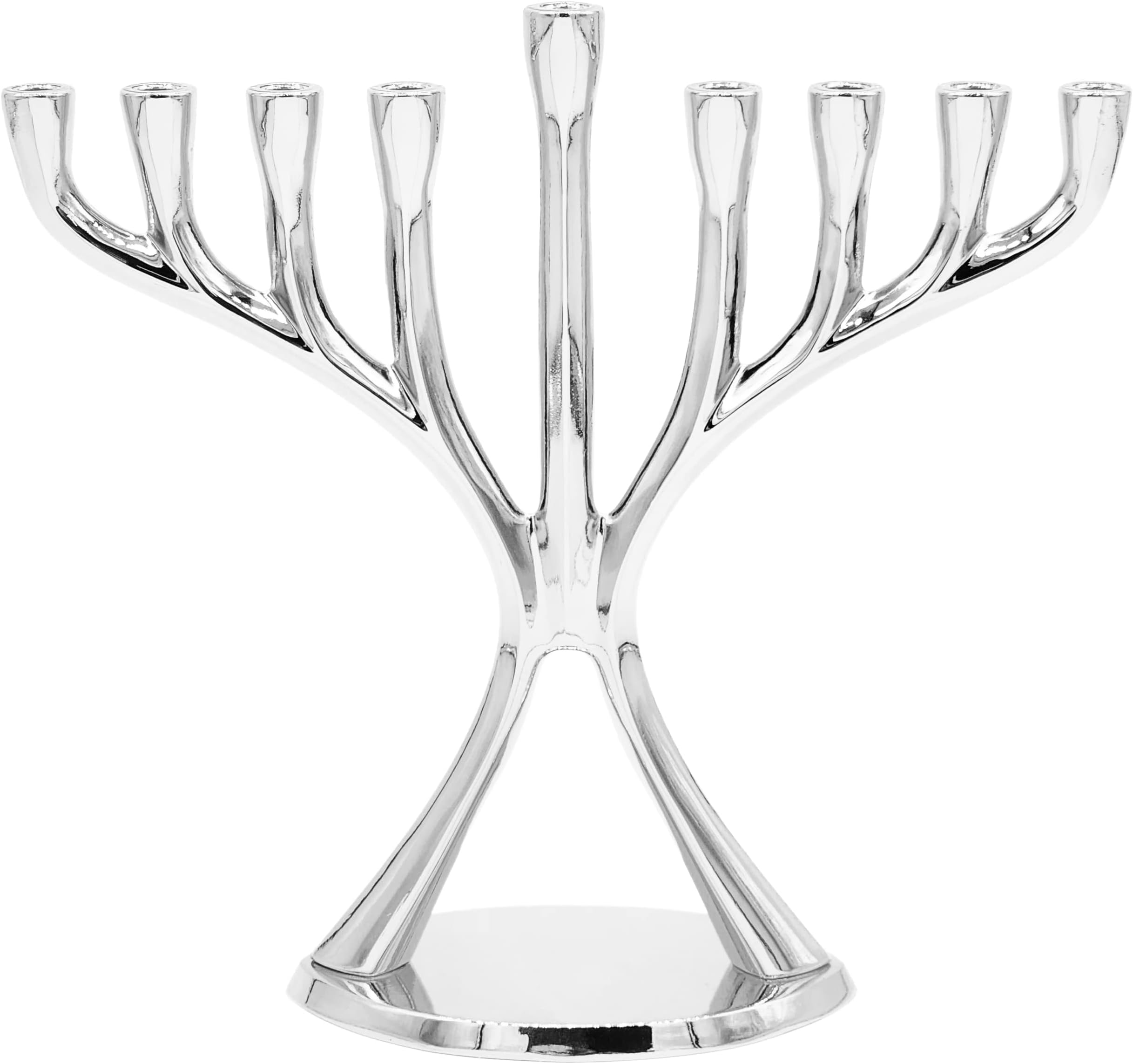Amazon.com: Nambe Classic Menorah | Hanukkah Menorah and Candle Holder ...