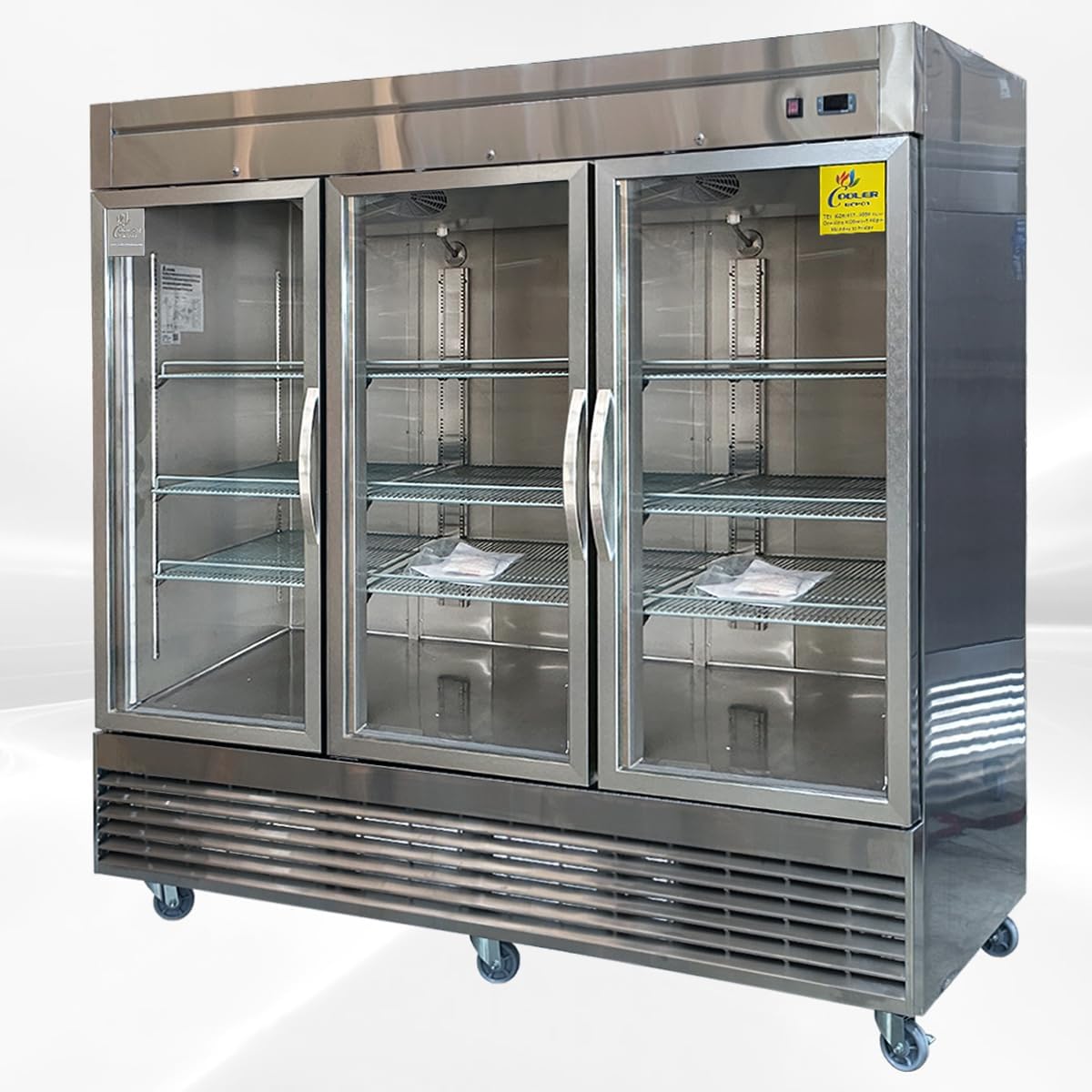 Amazon.com: Commercial Refrigerator Glass 3-Door Merchandiser Display ...