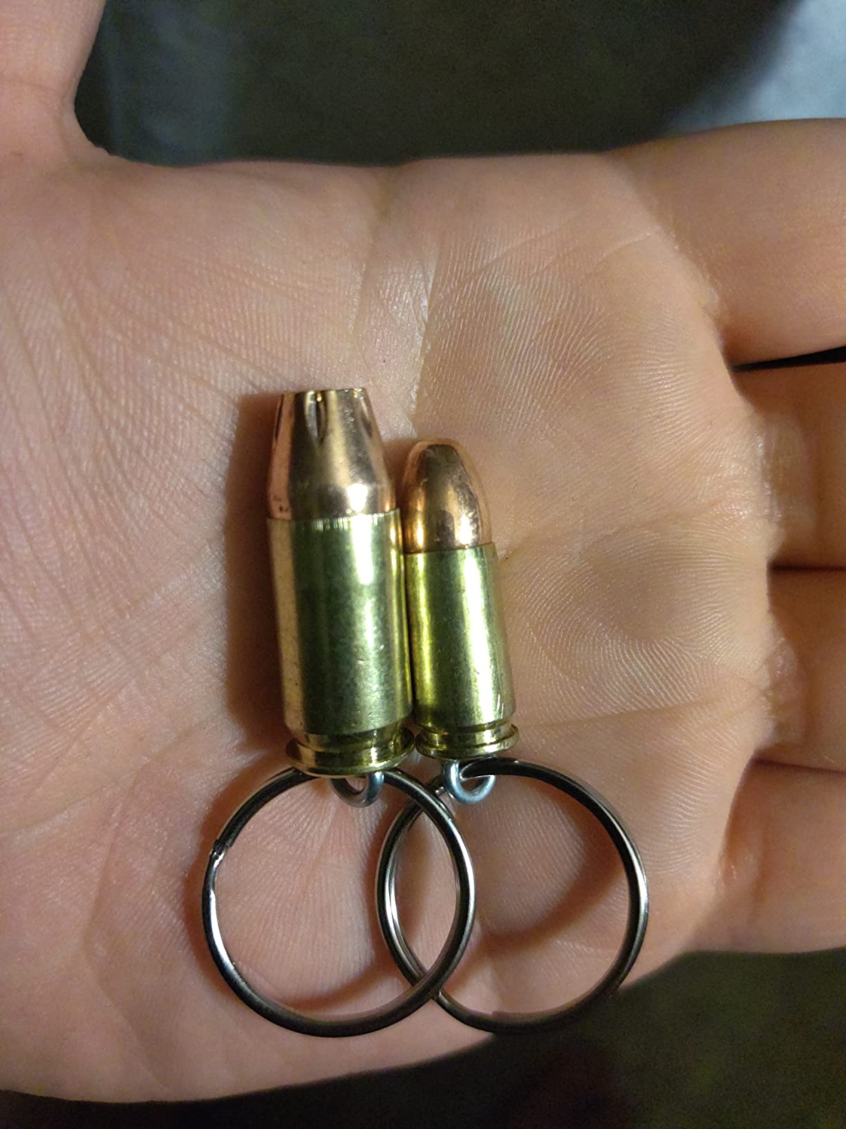 9mm Real Bullet Keychain - Handmade in USA at Amazon Women’s Clothing ...
