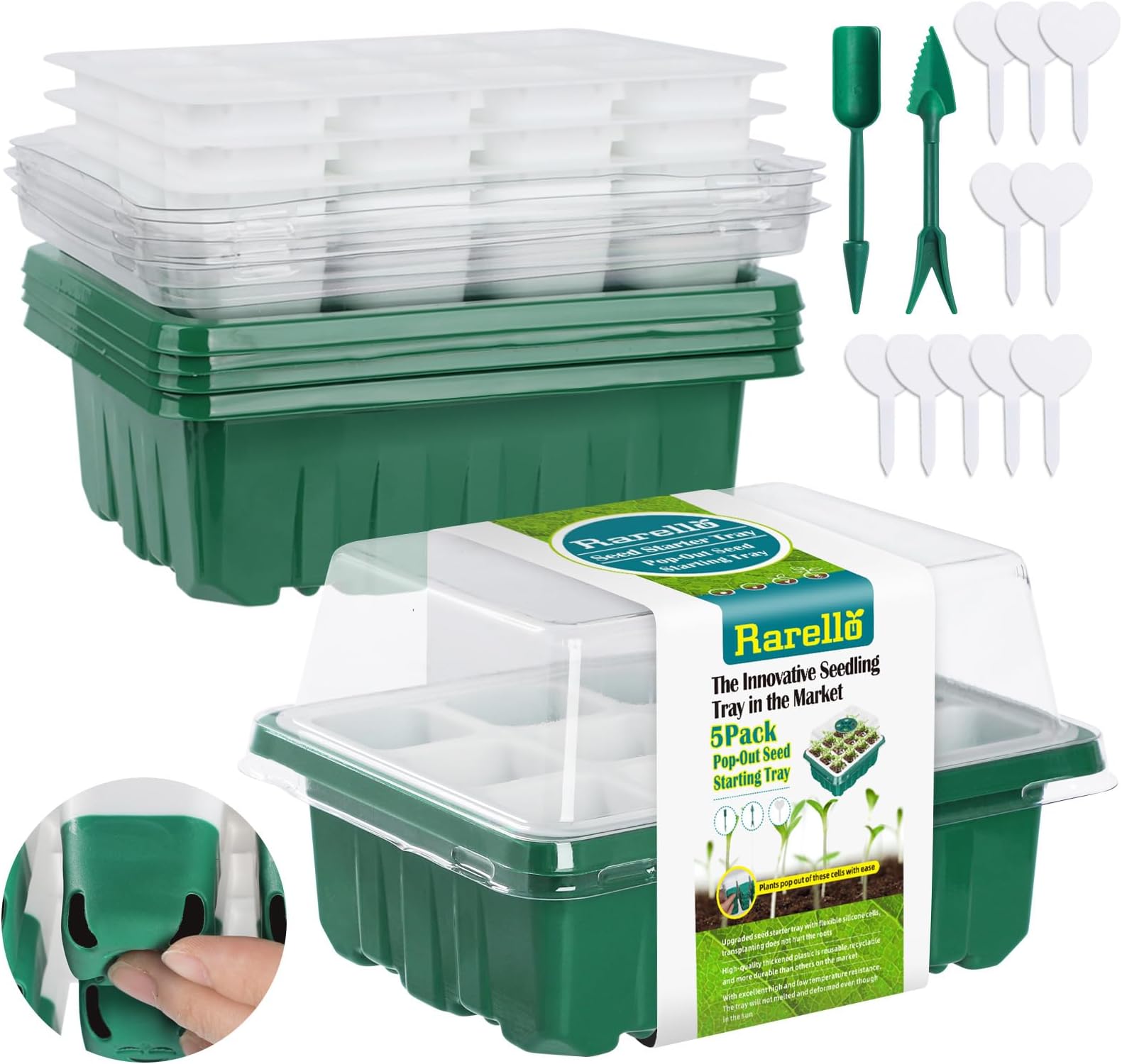Amazon.com : Burpee Self-Watering Seed Starter Tray, 72 Cells : Patio ...