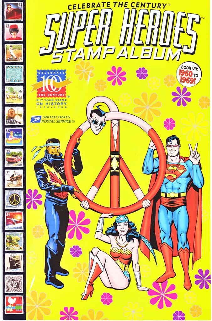 Amazon.com: Super Heroes Stamp Album #7 VF/NM ; DC comic book ...