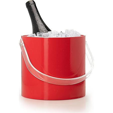 Amazon.com: Hand Made In USA Red & White Double Walled 3-Quart ...