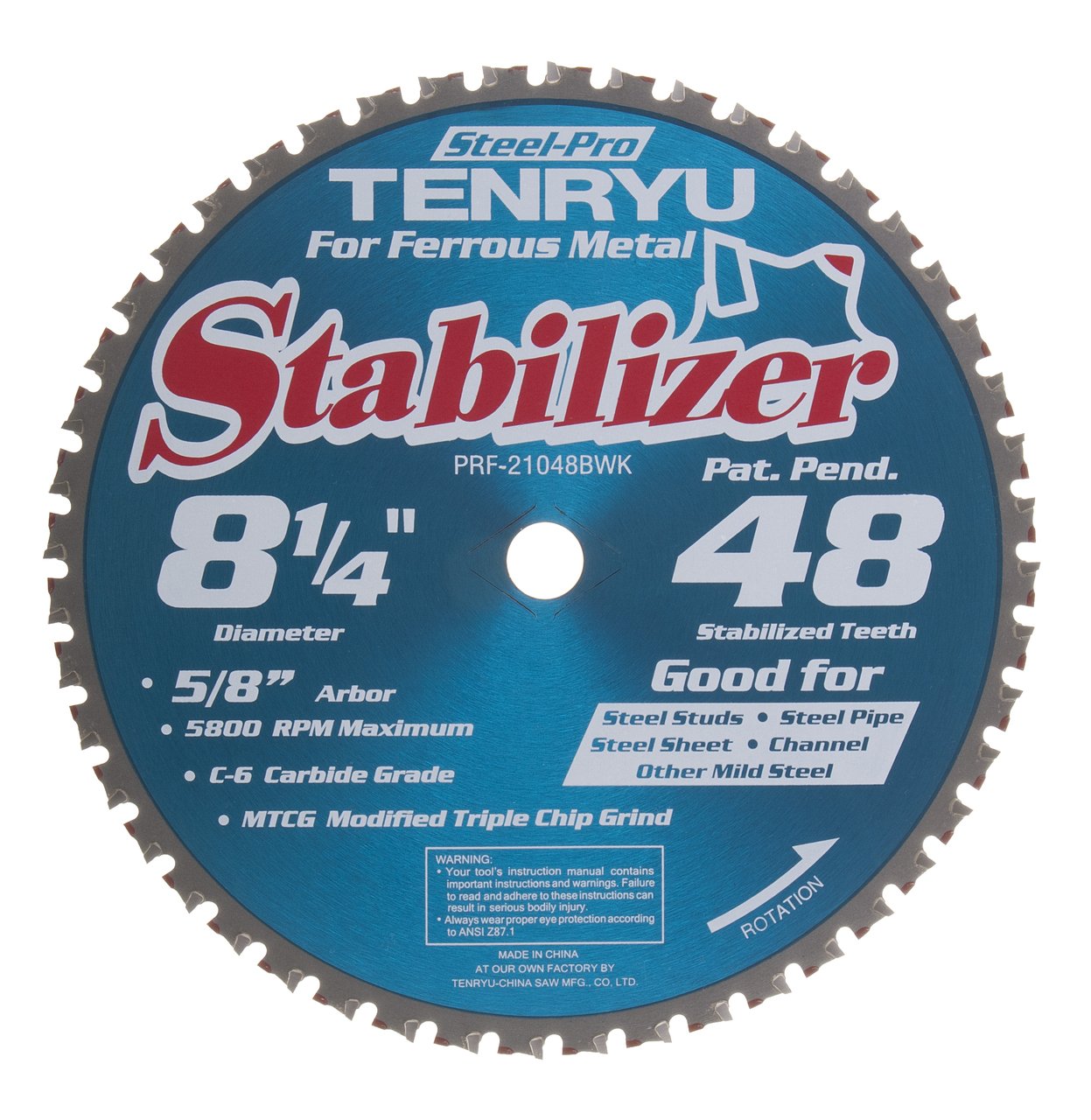 Tenryu PRF-21048BWK 8-1/4" Saw Blade - Circular Saw Blades - Amazon.com