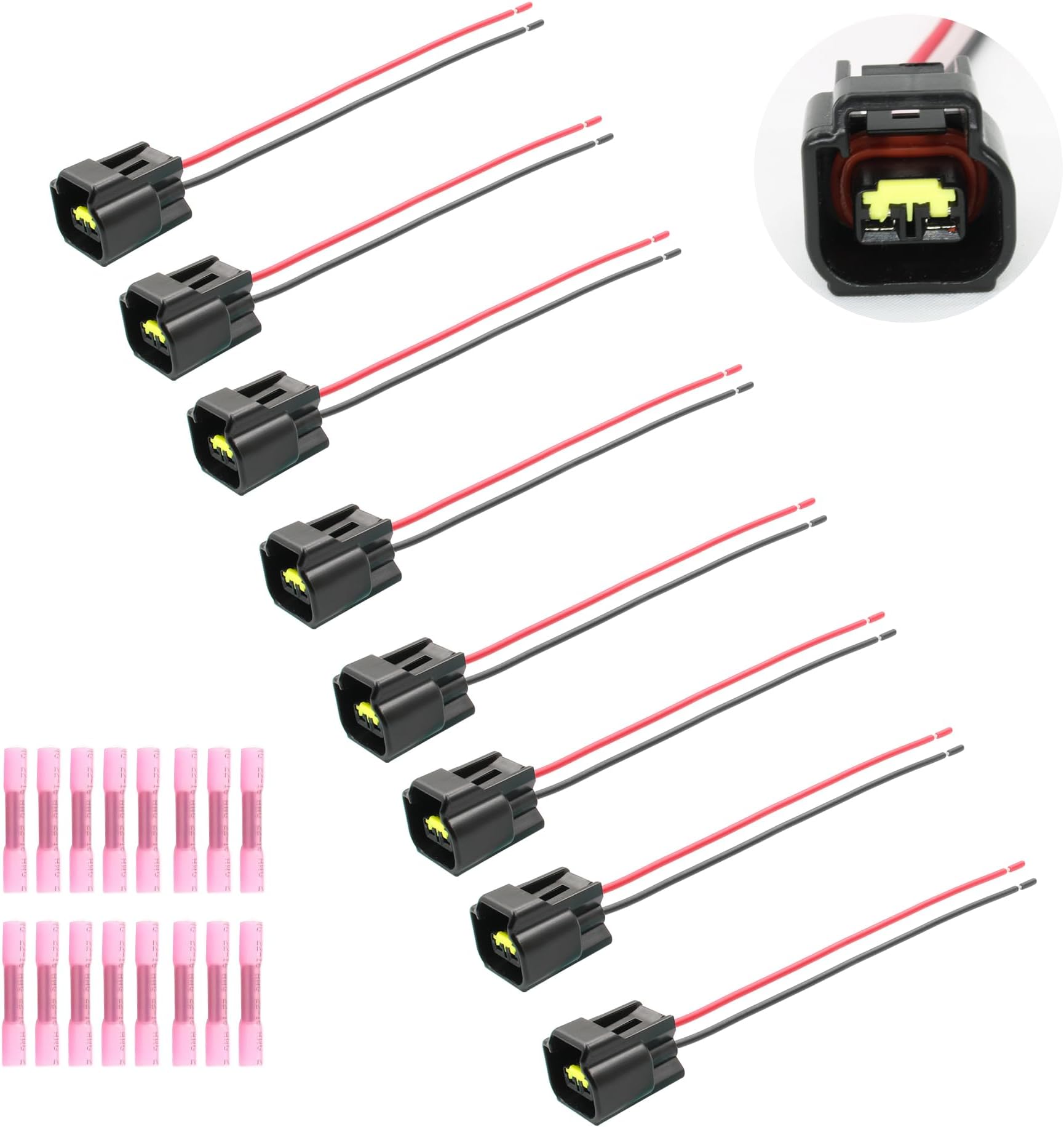 Amazon.com: Ignition Coil Female Connector Coil Wire Pigtail Connector ...