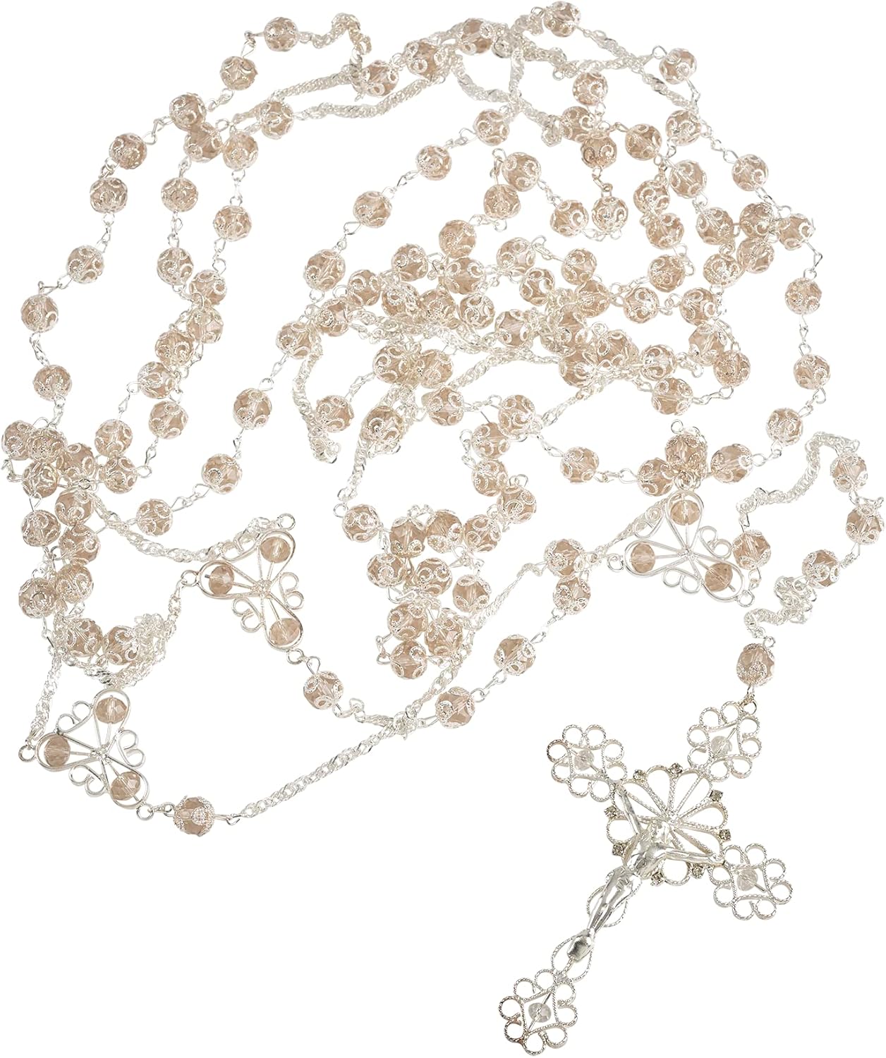 ANDALU Lazo de boda – Lazo Para Boda – Cristales de Plata y Champagne ...
