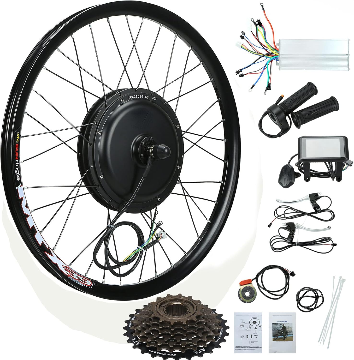 Voilamart Elektrofahrrad Umrüstsatz 26" Hinterrad 48V 1500W E-Bike ...