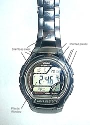 Casio Men's WV58DA-1AV Waveceptor Atomic Sport Watch, Grey : Classic ...