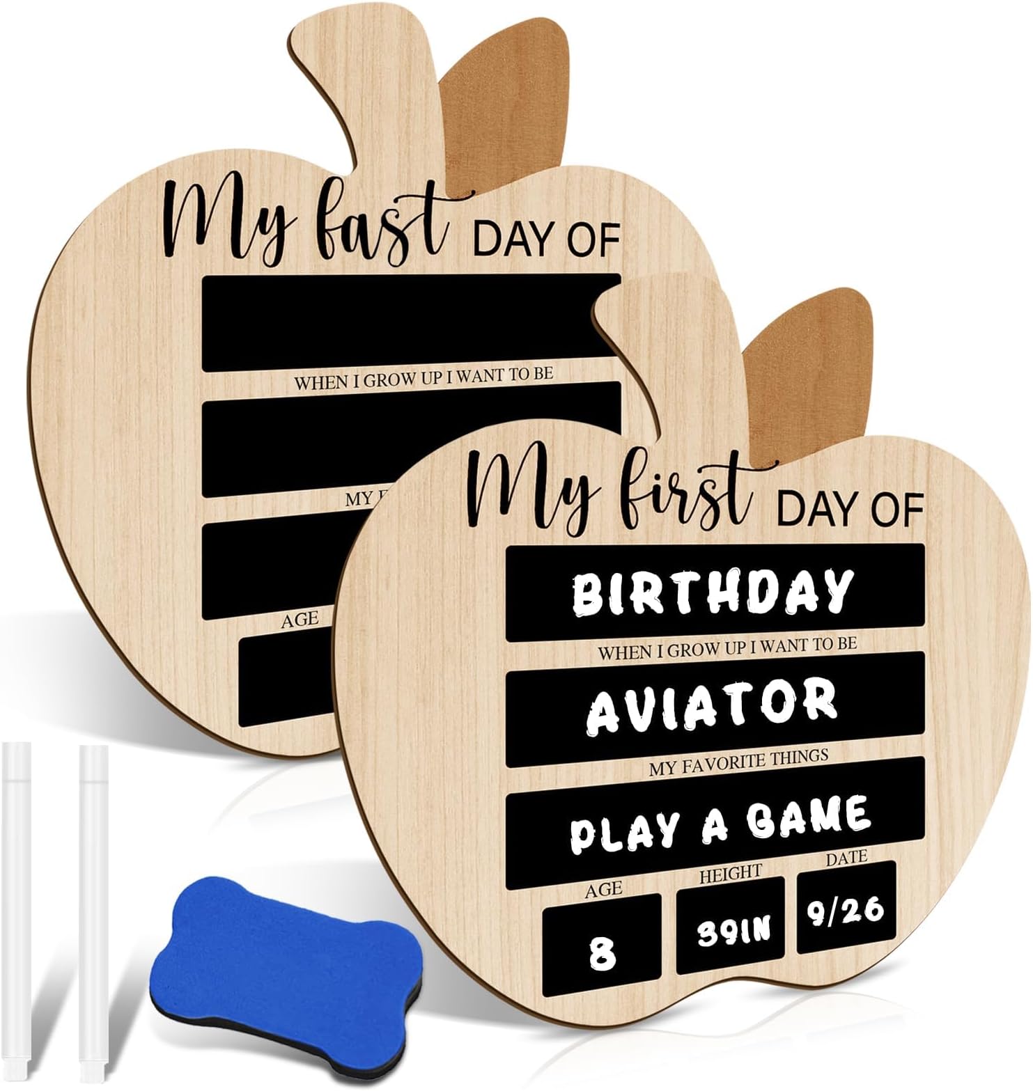 Amazon.com : YLOLUL First Day and Last Day of School Chalkboard Signs ...