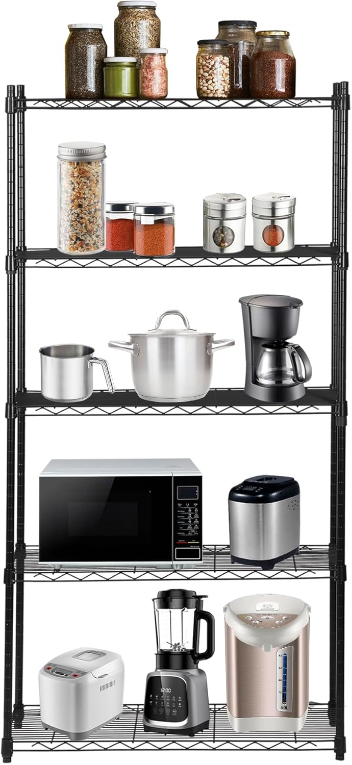 ZENY Wire Shelving Unit, 5-Shelf Adjustable Metal Philippines | Ubuy