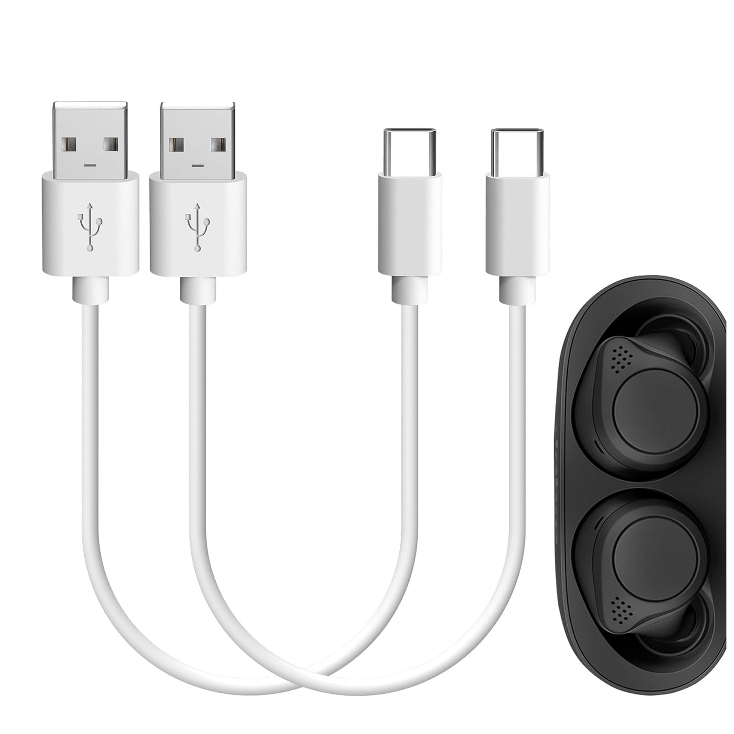 Amazon.com: GEEKRIA USB Earbuds Charger Cable Compatible with Jabra ...