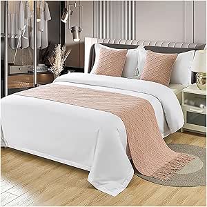 Amazon.com: Knitted Bed Runners Scarves,Light Luxury Bed Runner Bed End ...