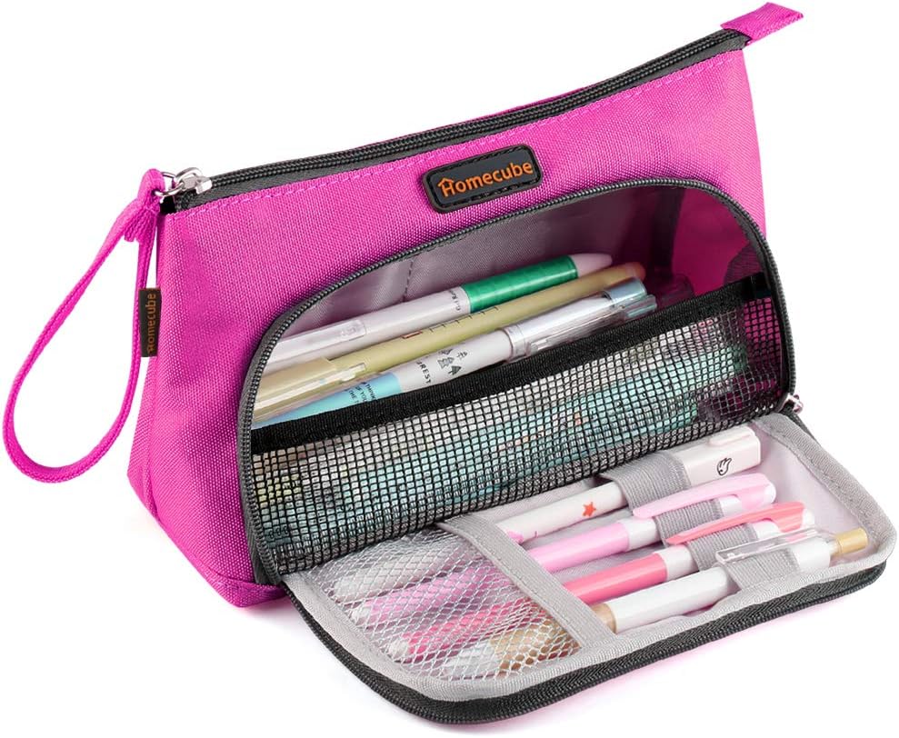 Homecube Pencil Case Pen Holder Makeup Pouch Bag Storage Stationery ...