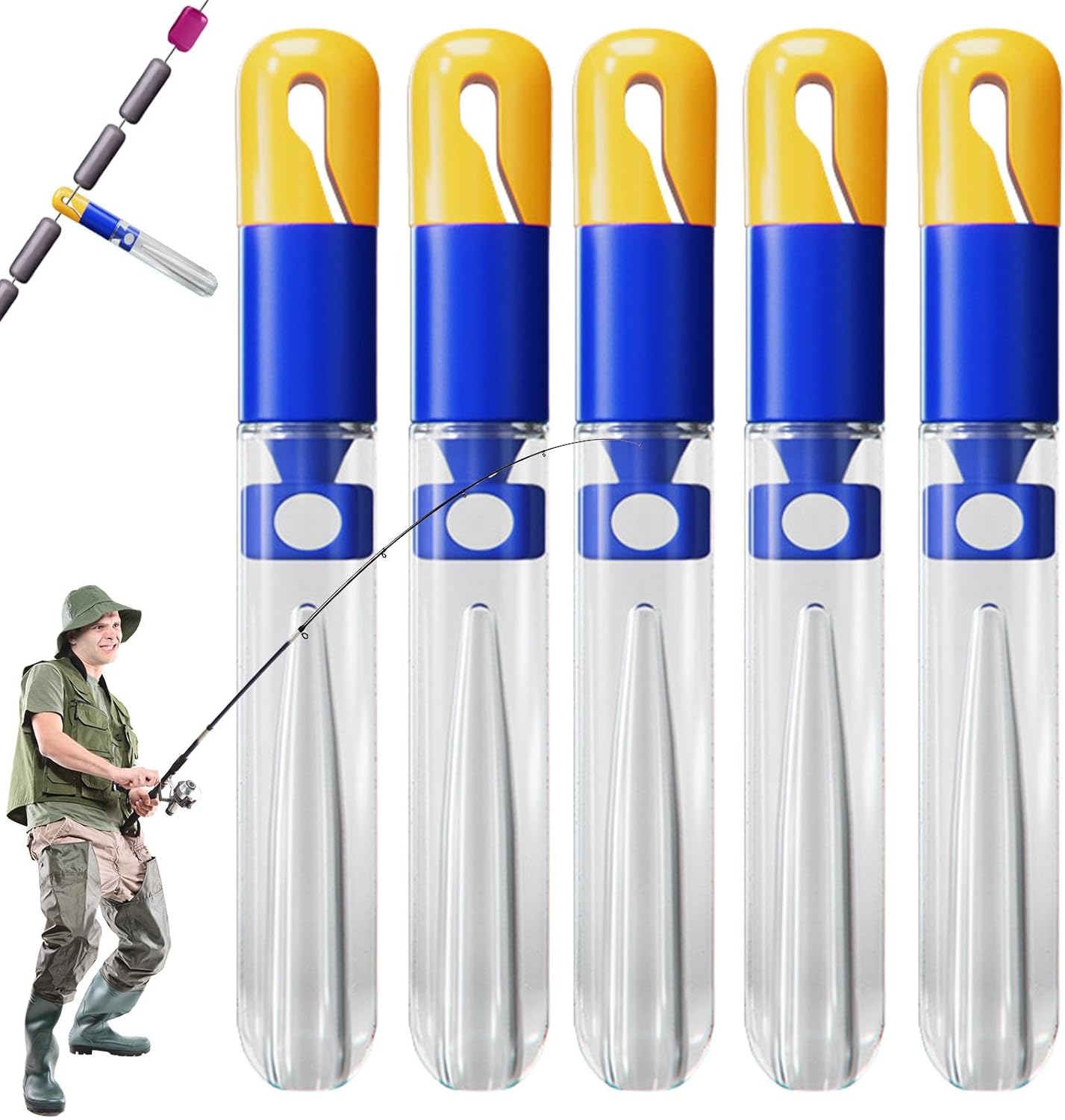 Amazon.com : Slip Bobber Stops | 5X Bobber Holder Float Stops Rest,Slip ...