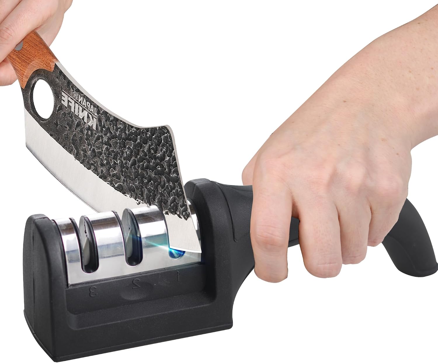 Amazon.com: Kitchen Knife Sharpener Tool, Japan Knife 3-Level Knife ...