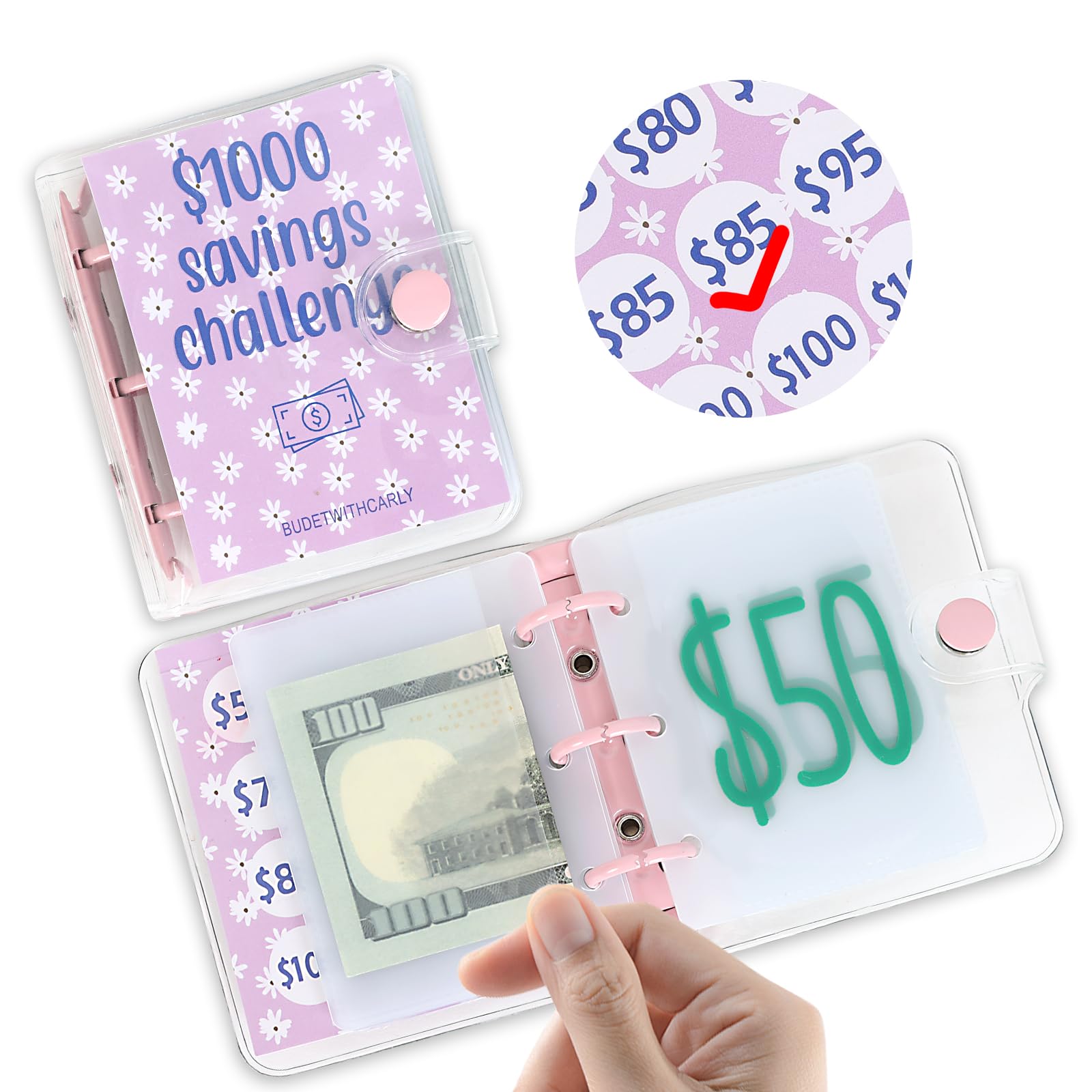 Snapklik.com : 1000 Savings Challenge Binder,Money Saving Challenge ...