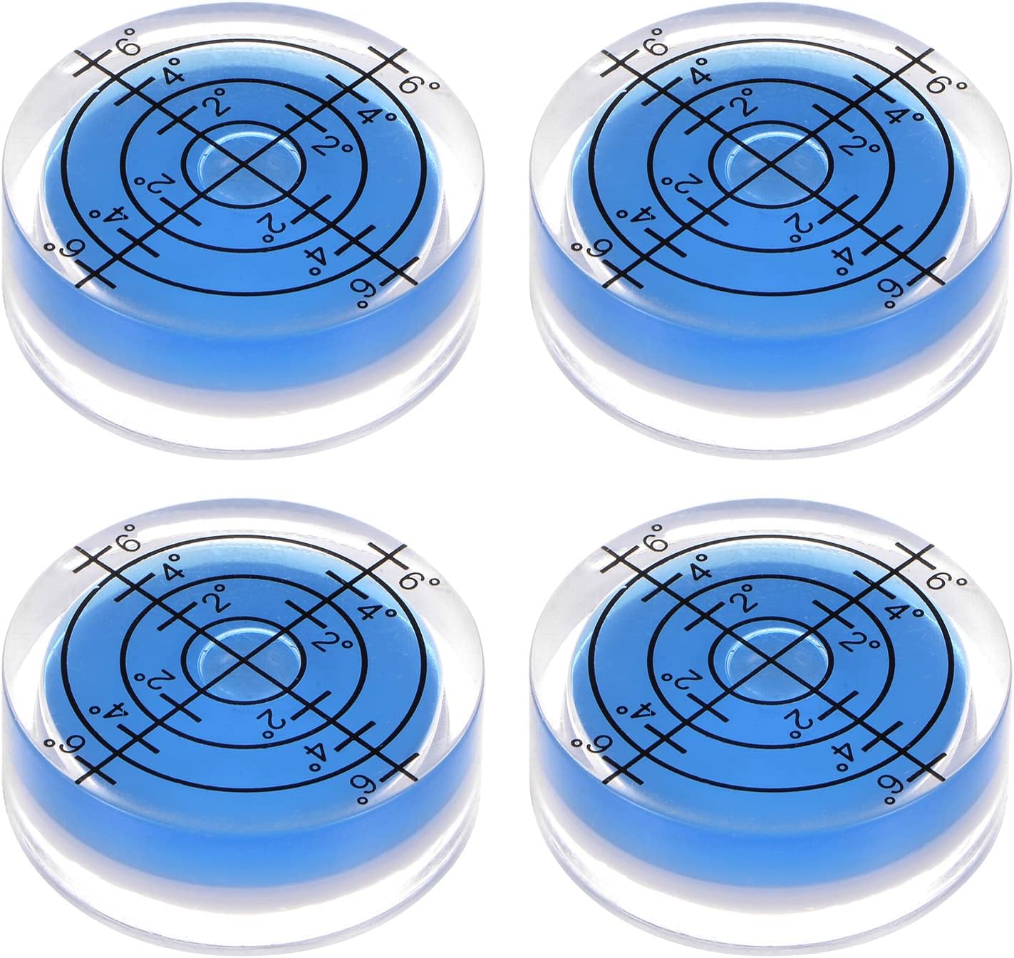 HARFINGTON 4pcs Round Bubble Level 32x12mm Mini Circular Bullseye ...