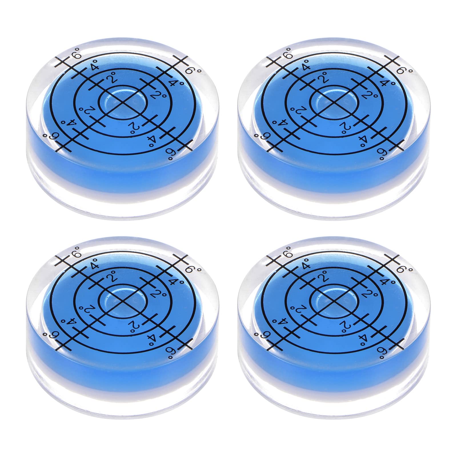 HARFINGTON 4pcs Round Bubble Level 32x12mm Mini Circular Bullseye ...