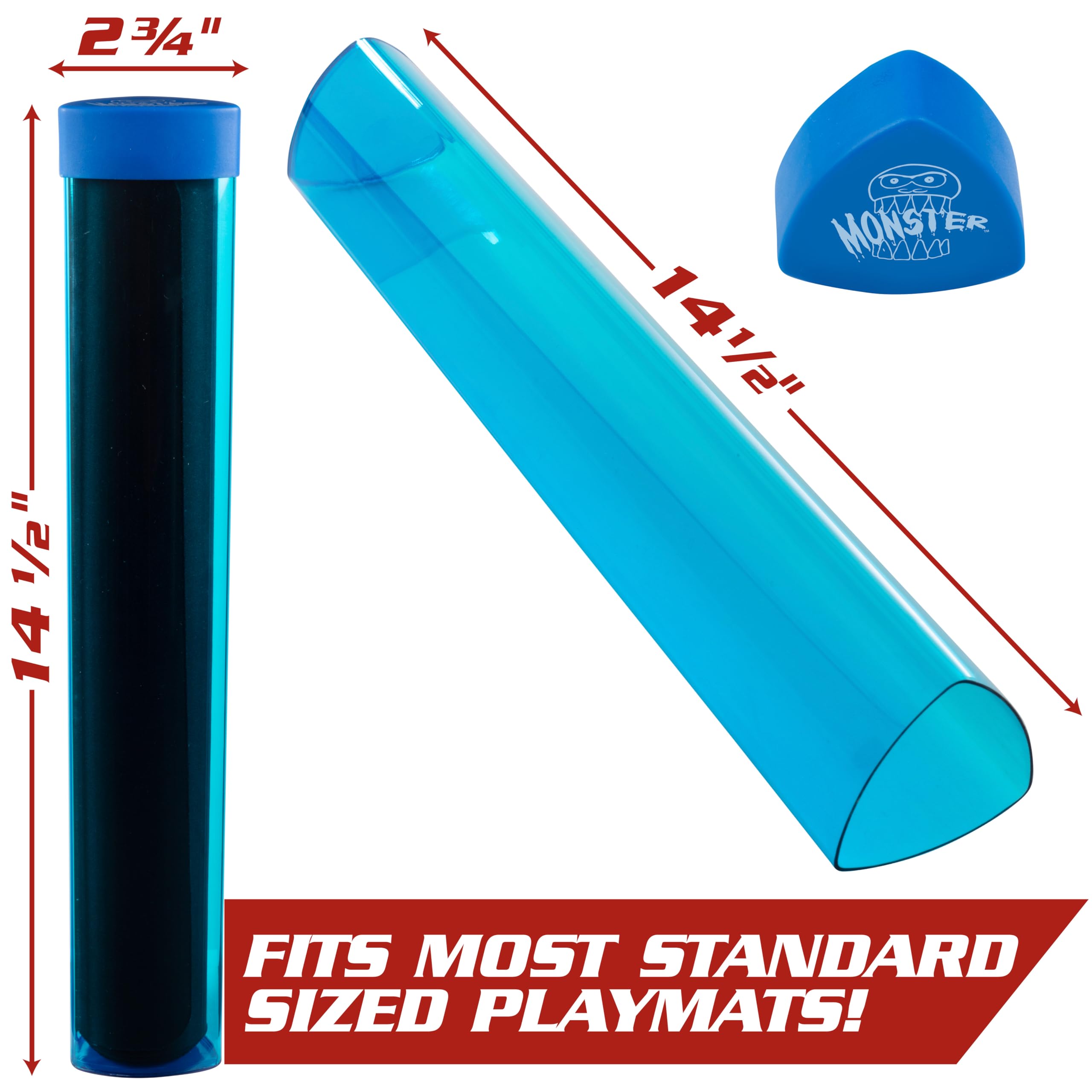 Snapklik.com : Monster TCG Gaming Prism Playmat Tube