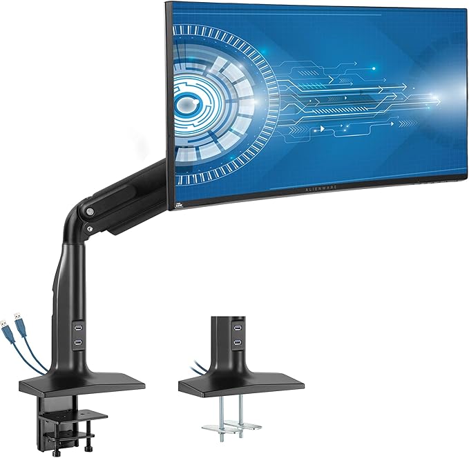 Amazon.com: VIVO Premium Aluminum Ultrawide Monitor Stand Fits up to 49 ...