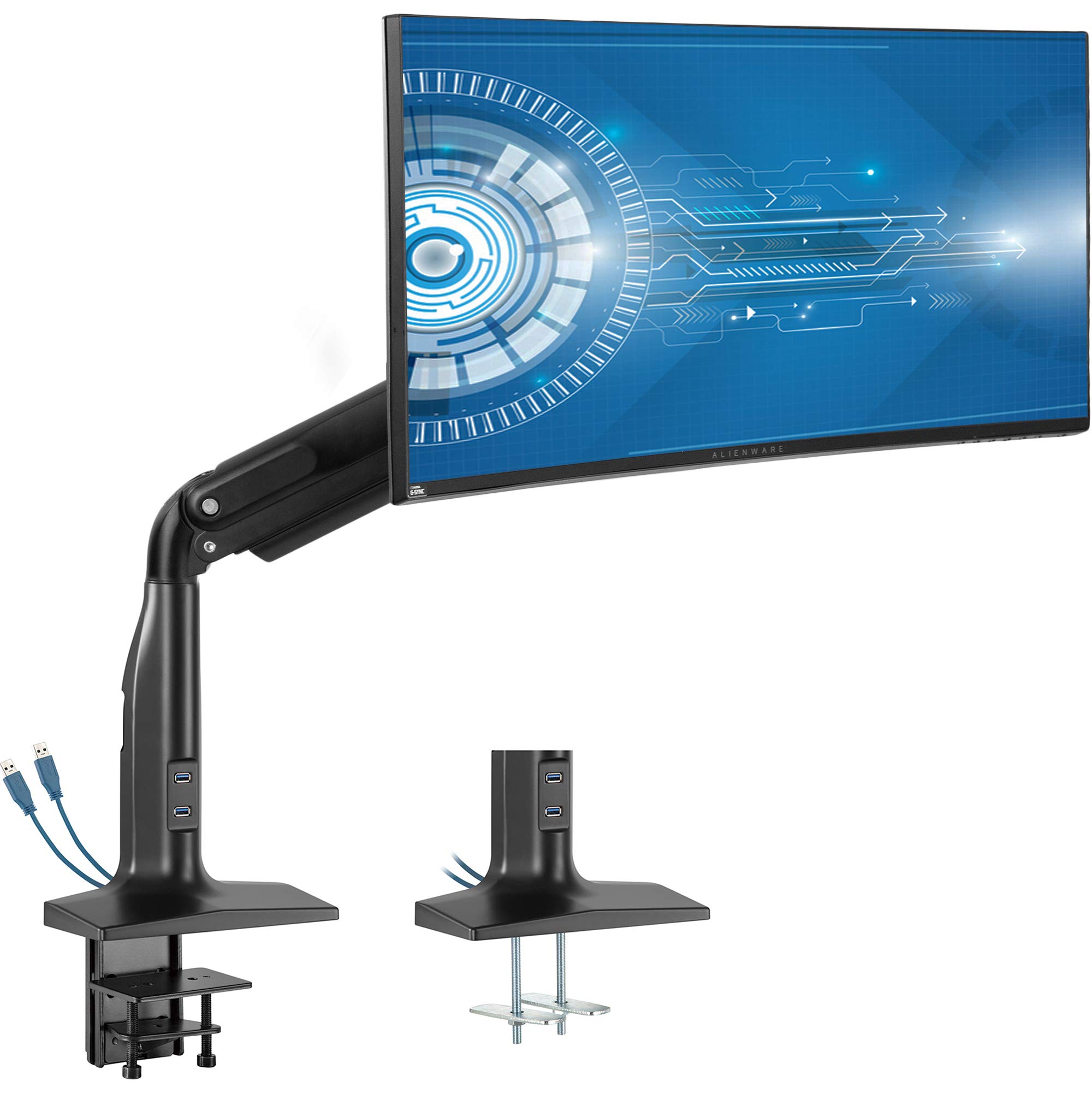 VIVO 17 to 43 inch Aluminum Single Ultrawide Monitor Articulating ...