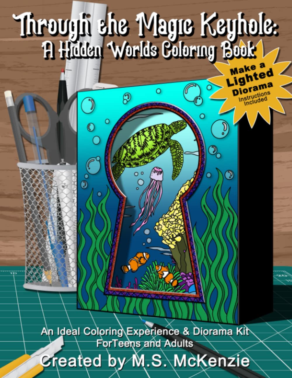 Buy Through the Magic Keyhole: A Hidden Worlds Coloring Book: An Ideal ...