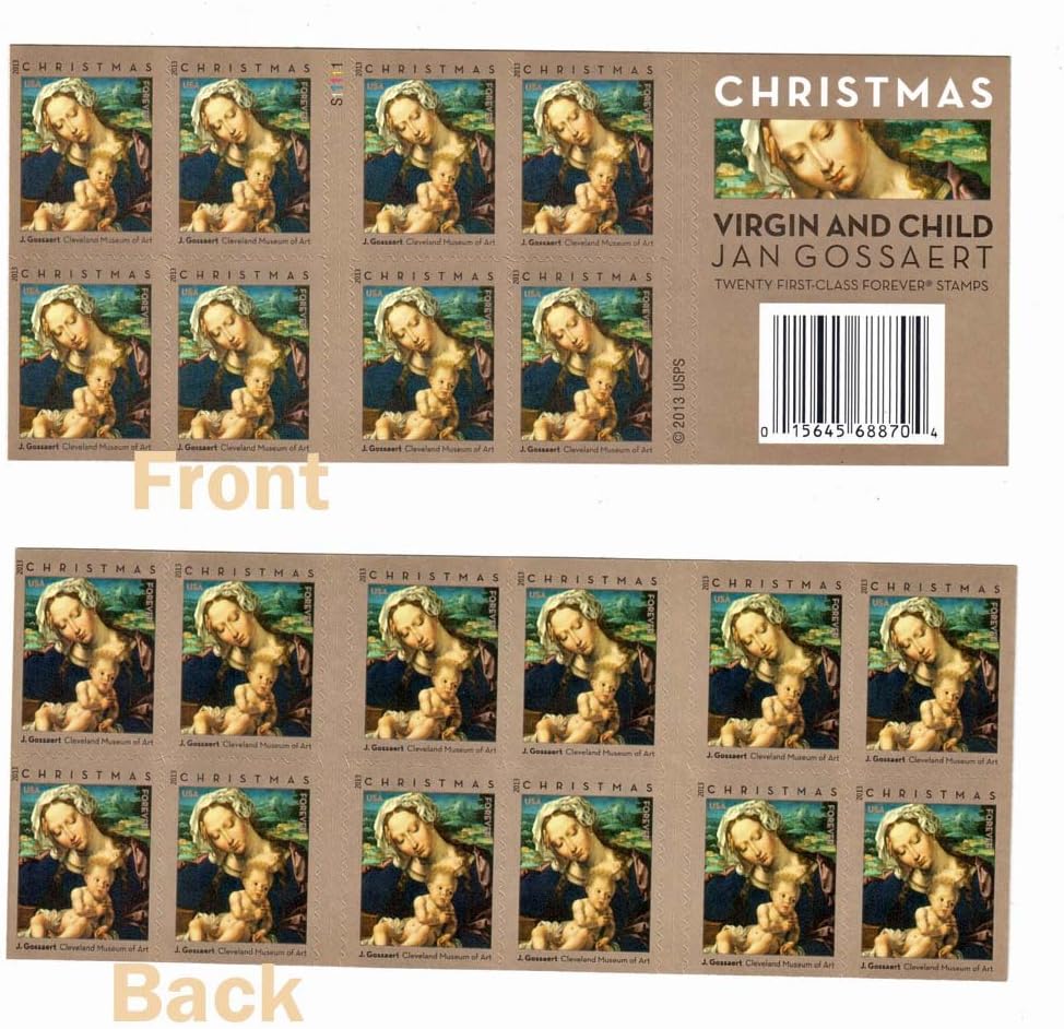 Amazon.com: USPS Santa Claus and Child Christmas Booklet Pane of Twenty ...