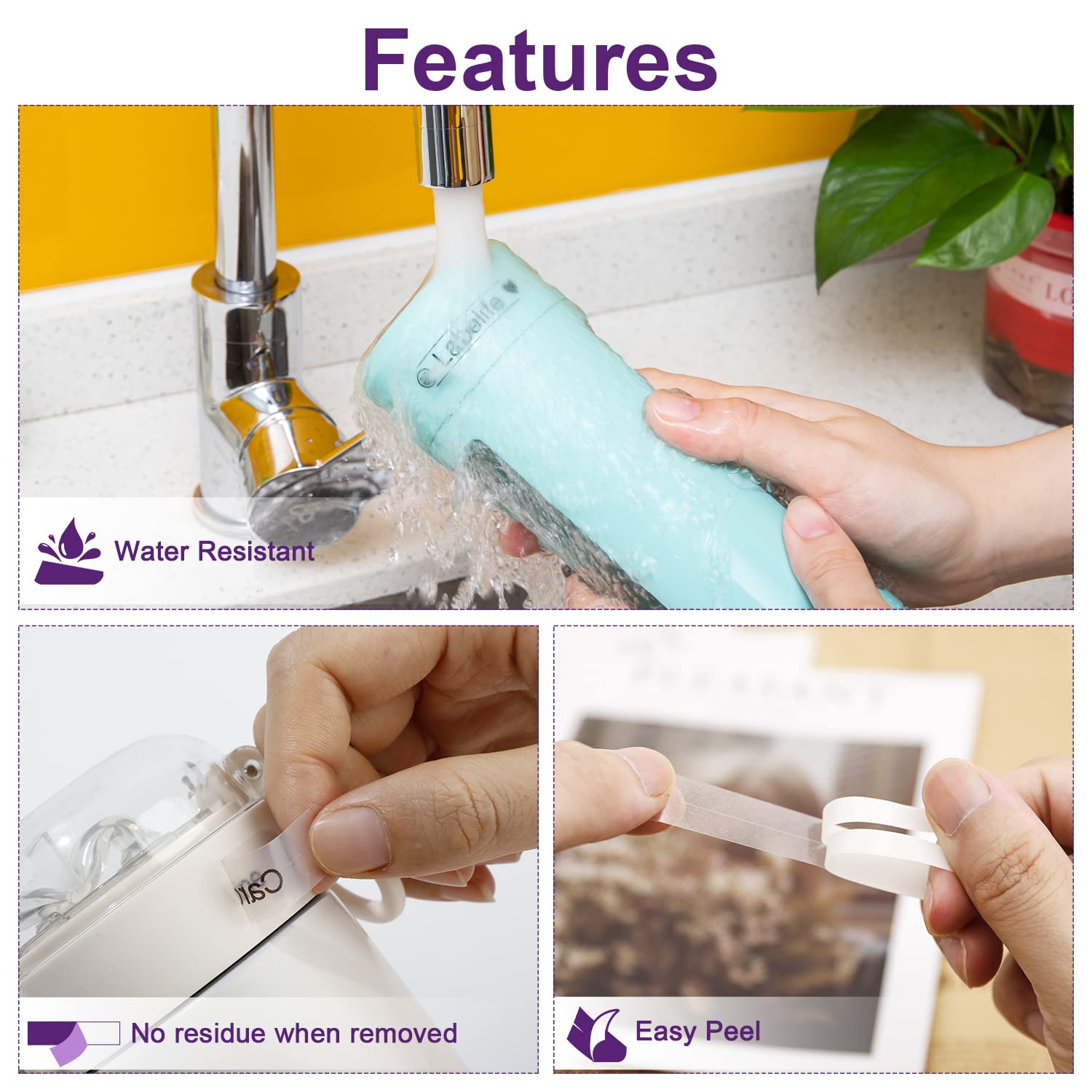 Snapklik.com : Replace For DYMO LetraTag Refills Clear Plastic 1/2 X 13 ...