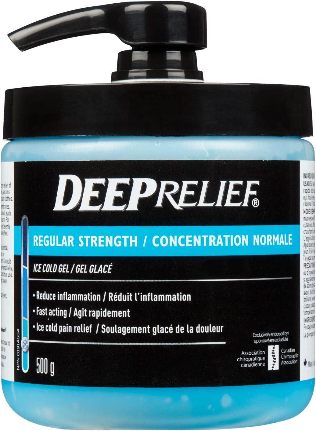 Deep Relief Regular Strength Ice Cold Pain Relief Gel, Reduces ...