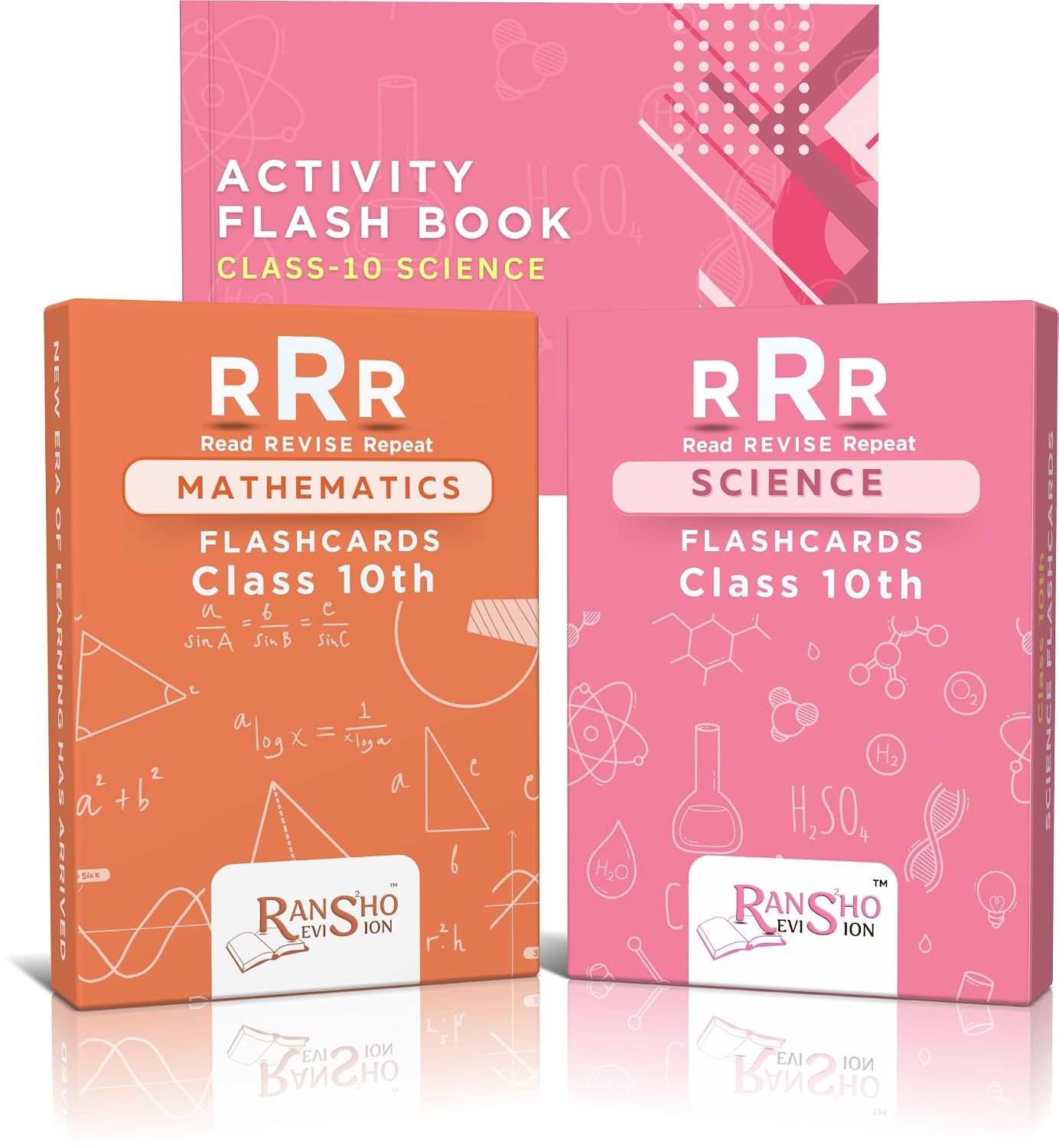 Super Combo : Science and Maths Colourful Flashcards for Class 10th for ...