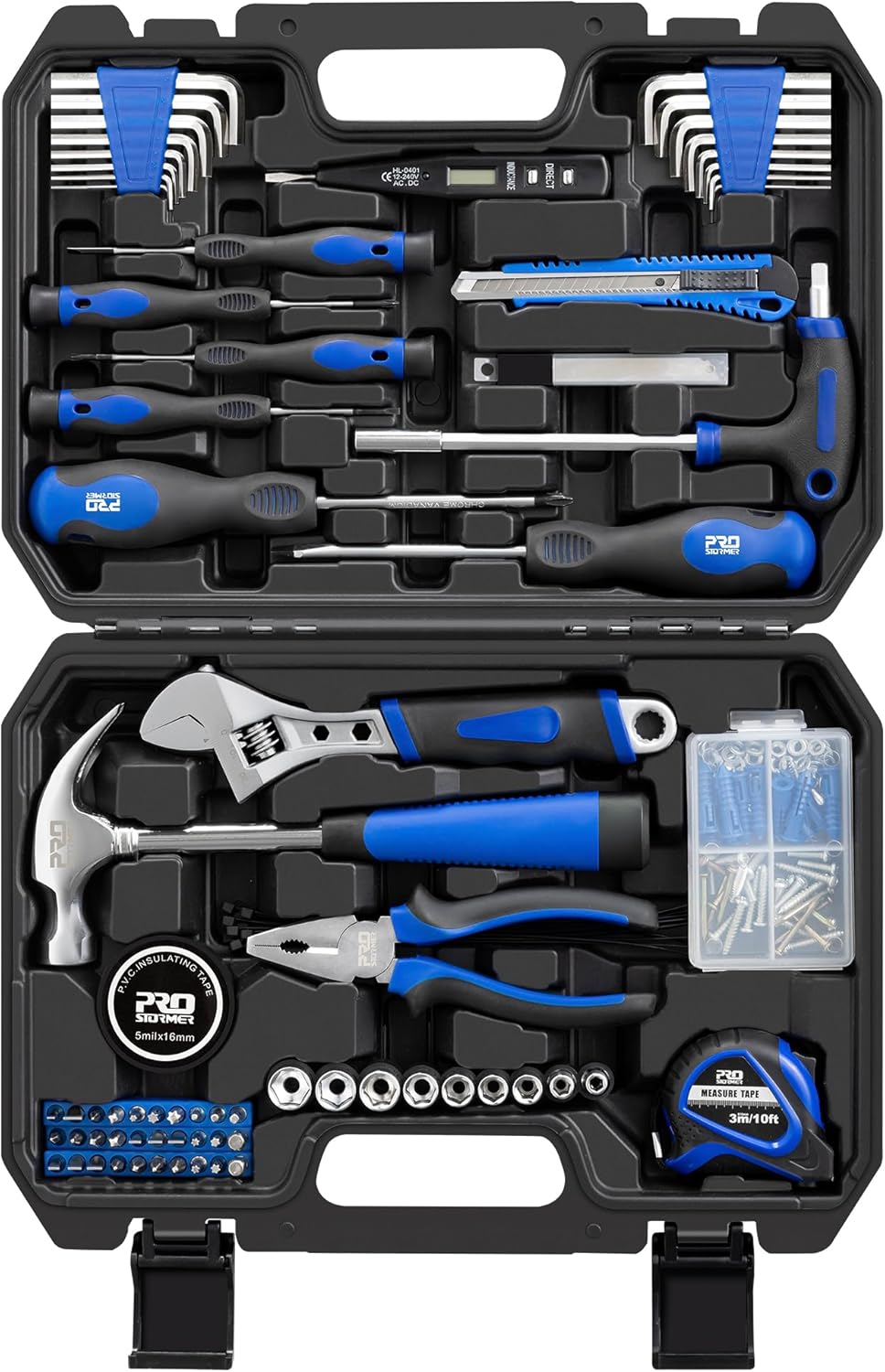Prostormer 179-Piece Basic Home Tool Kit, General Household Hand Tool ...