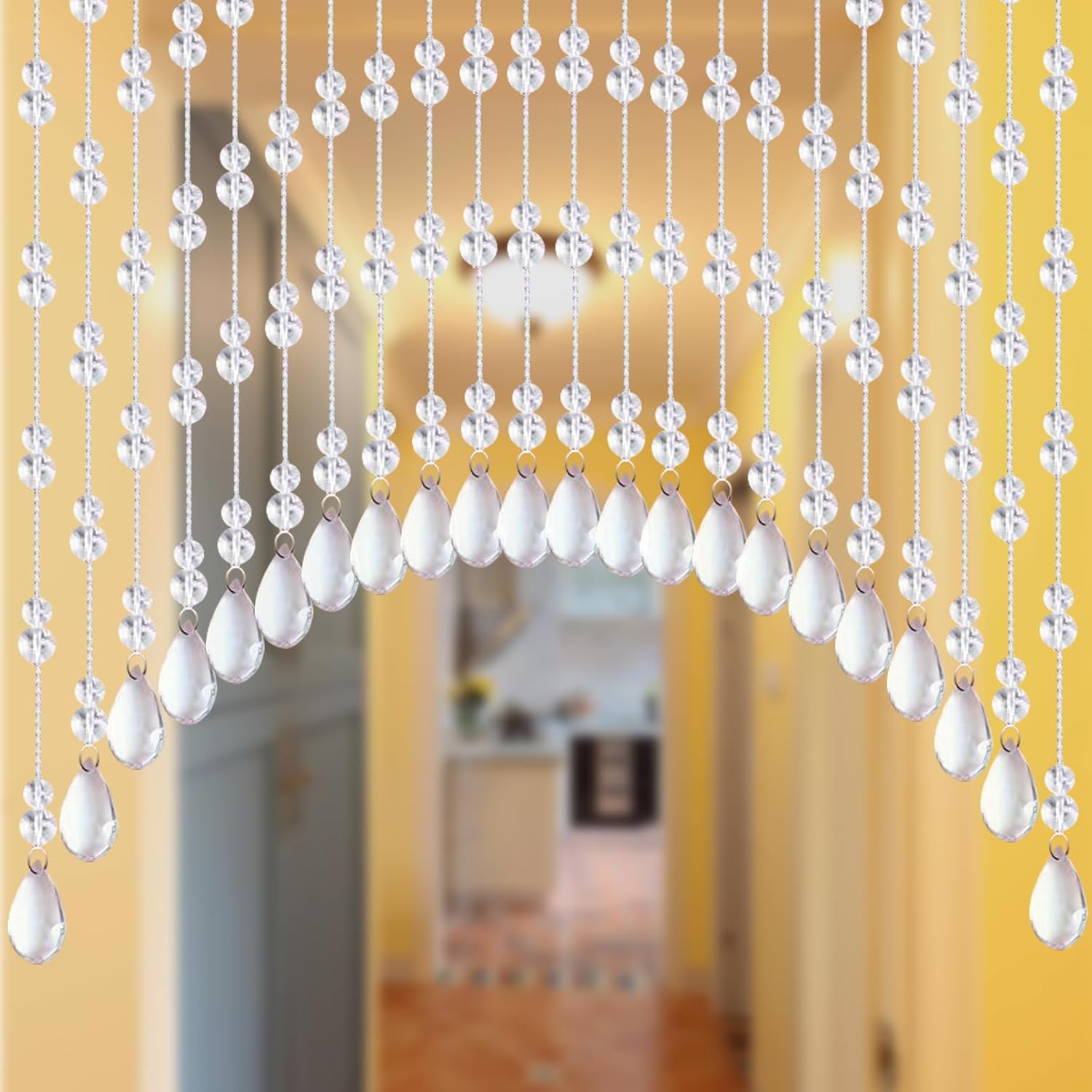 Amazon.com: JZUU Crystal Beaded Curtains for doorways, Arched Beaded ...