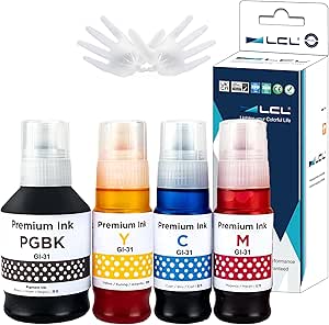 Amazon.co.jp: LCL キャノン用 GI-31 4色セット GI-31PGBK GI-31C GI-31M GI-31Y 互換インクボトル 対応機種：G3360 G3370 ...