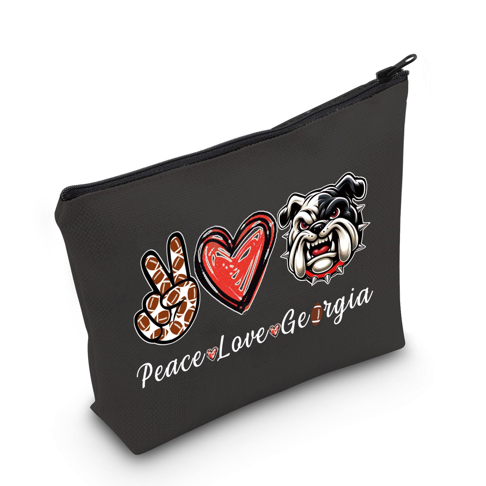 Amazon.com: MNIGIU Dog Lover Gift Peace Love Dog Makeup Bag Animal Dog ...