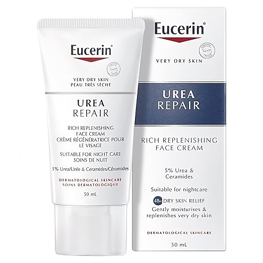 Amazon.com: Eucerin Replenishing Skin Relief Face Cream (with 5% Urea ...