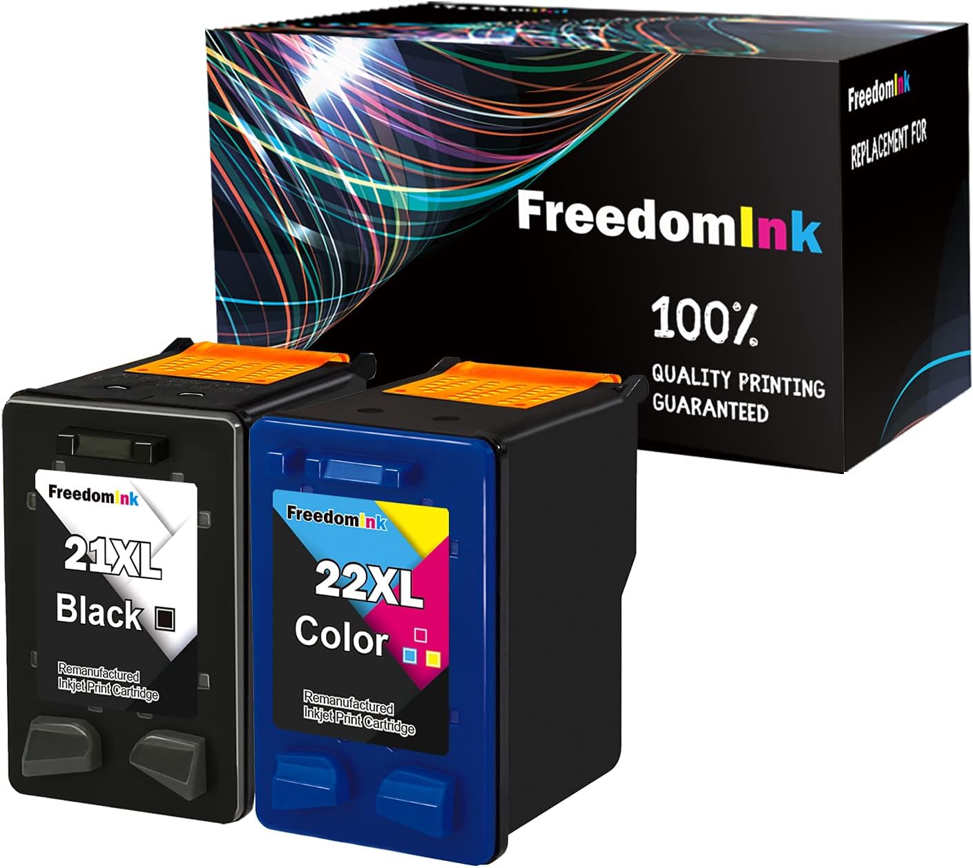 FreedomInk 21XL 22XL Druckerpatronen Kompatibel mit HP 21 22 XL ...
