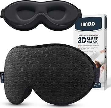 Amazon.com: INNELO Sleep Mask for Side Sleeper, Eye Mask Sleeping Women ...