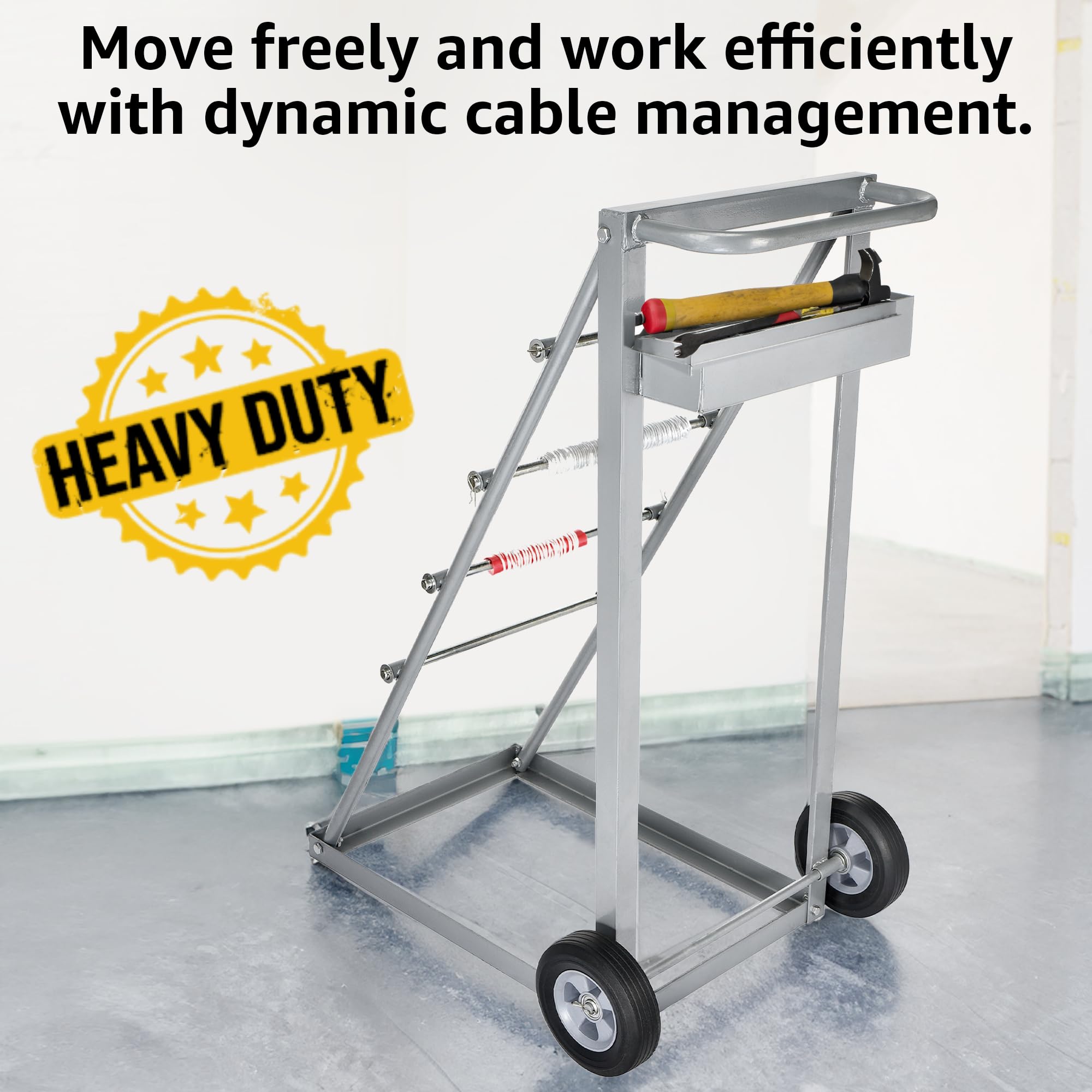 Snapklik.com : Transportable Multiple Axle Cable Caddy - Multi-Spool ...