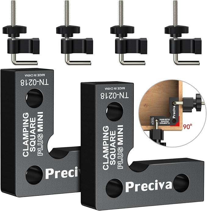 90 Degrees Positioning Square Clamps, Preciva Mini Aluminum Alloy Right ...