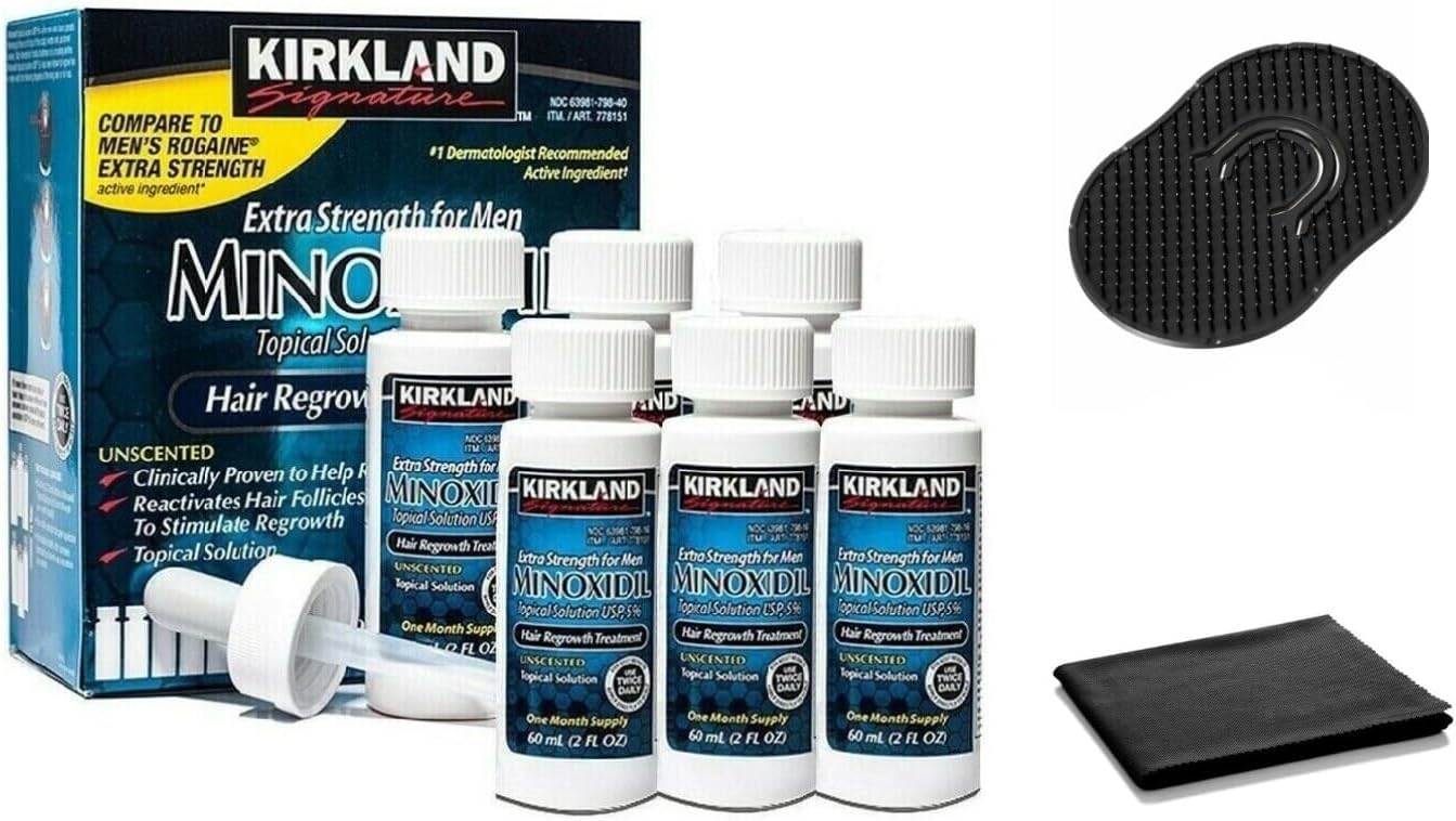 Amazon.com: Minoxidil for Men 5% Topical Solution Extra Strength Hair ...