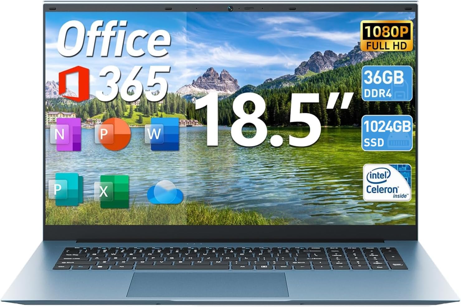 Amazon.com: Naclud 18 Inch Laptops, Laptop for Student and Business ...