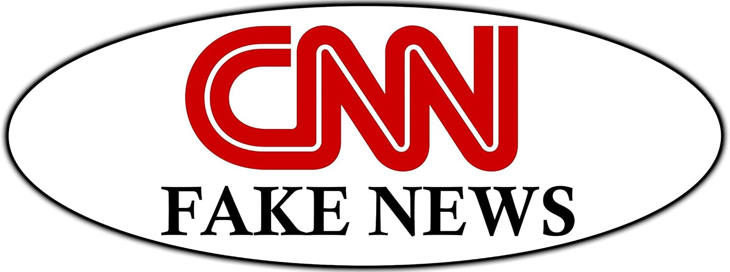 Amazon.com: CNN Fake News Bumper Sticker Decal : Sports & Outdoors