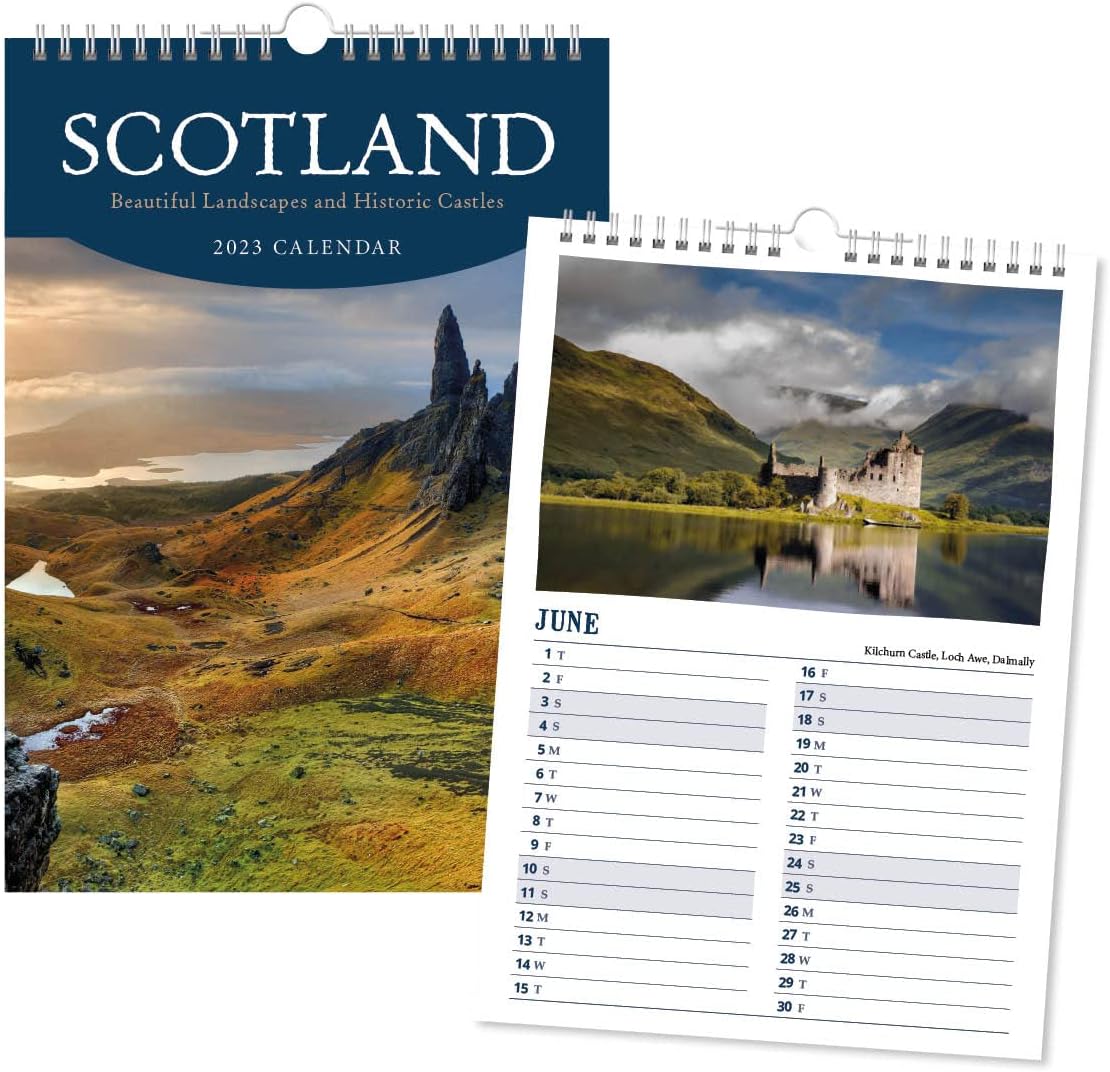 Scotland Calendar 2023 A4 : Amazon.co.uk: Stationery & Office Supplies