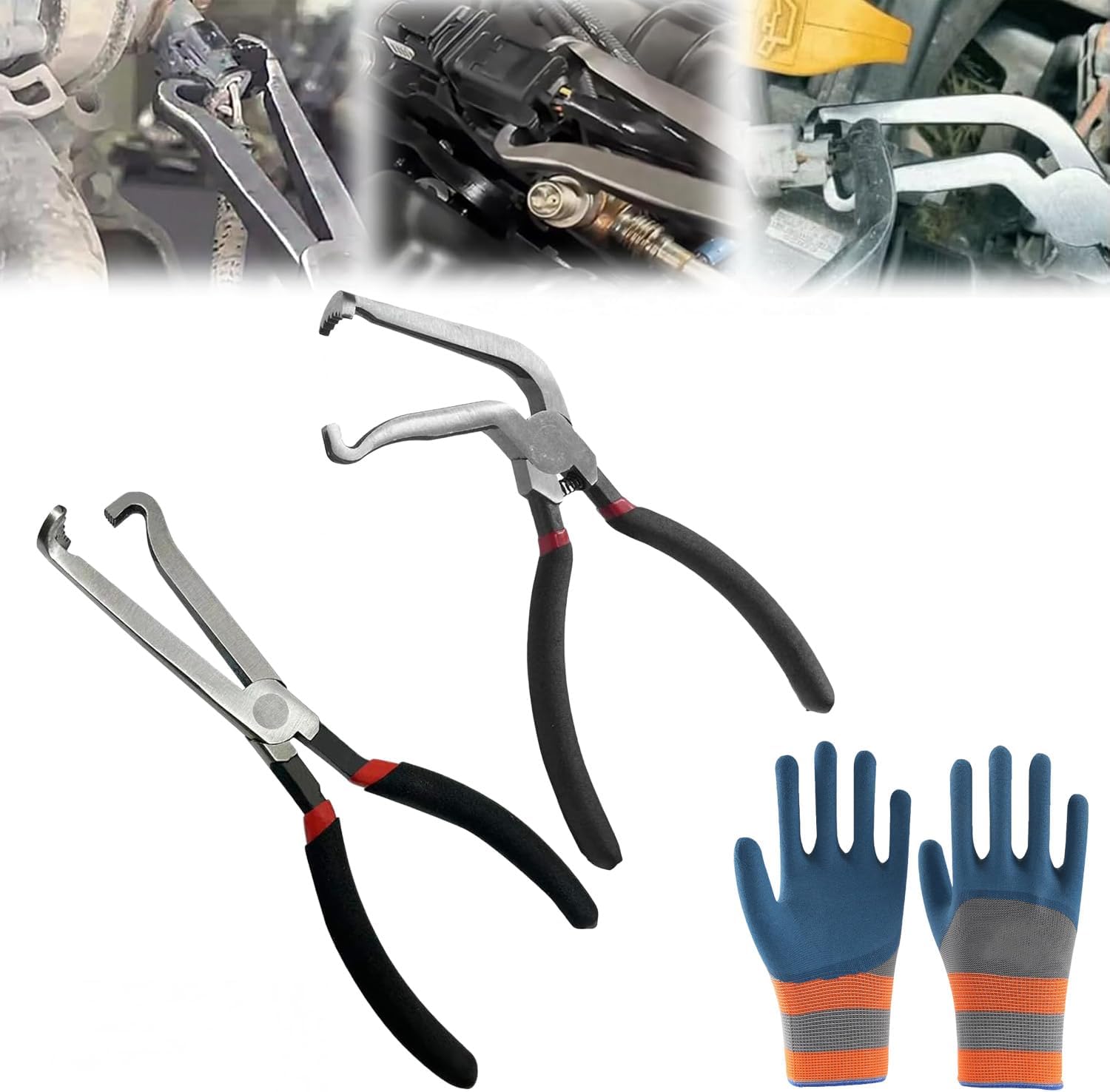 Generic 2PCS Electrical Disconnect Pliers, Automotive Tool for Push Tab ...