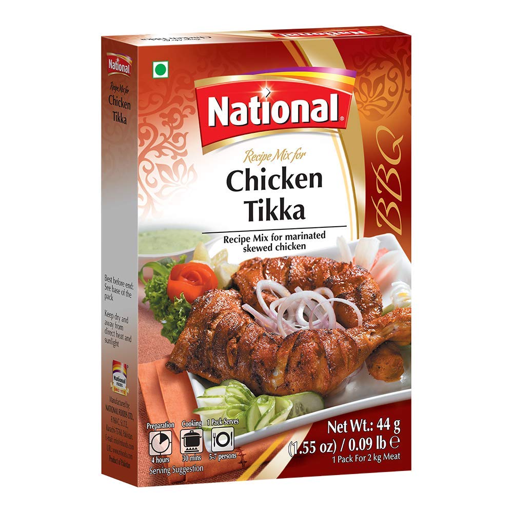 Amazon.com : National Foods Chicken Tikka Recipe Mix 1.55 oz (44g ...