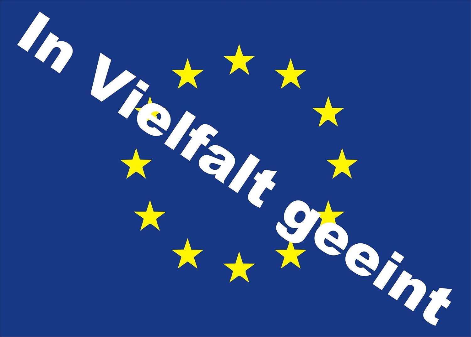 das-label EU Aufkleber In Vielfalt geeint Autoaufkleber aus Vinyl ...