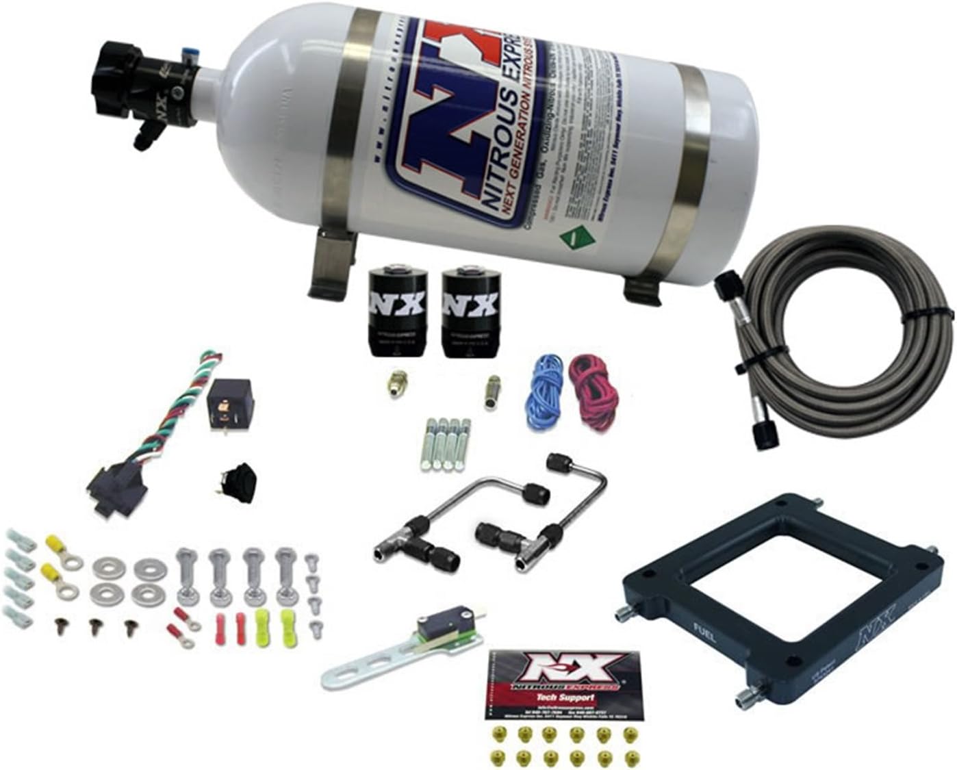 Amazon.com: Nitrous Express - Dominator Gemini Stage 6 Nitrous Kit (50 ...