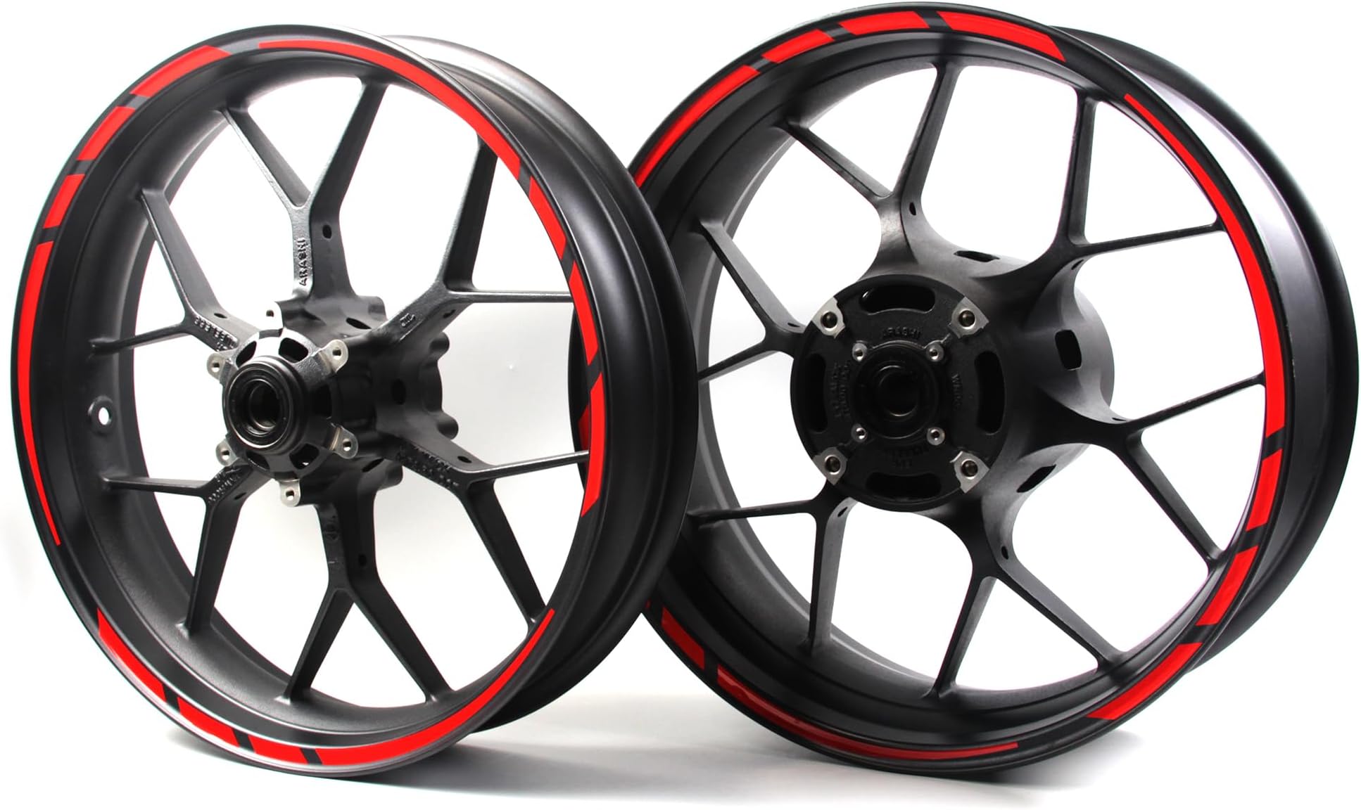 Amazon.com: Arashi Red Wheel Rim Strips Tape Stickers Decals Designed ...