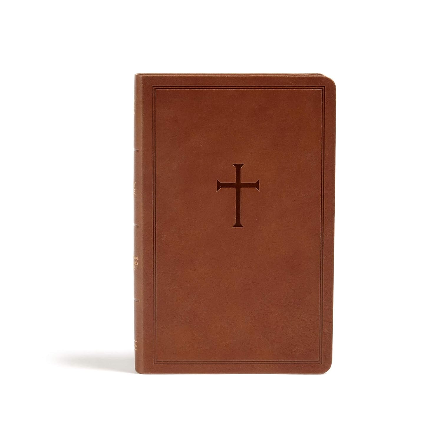 CSB Personal Size Bible, Brown LeatherTouch, Red Letter, Presentation ...
